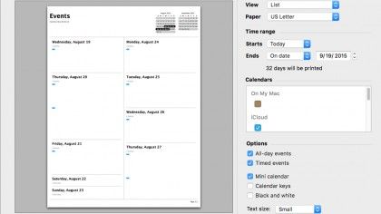 How to print everything on your Mac calendar | TechRadar