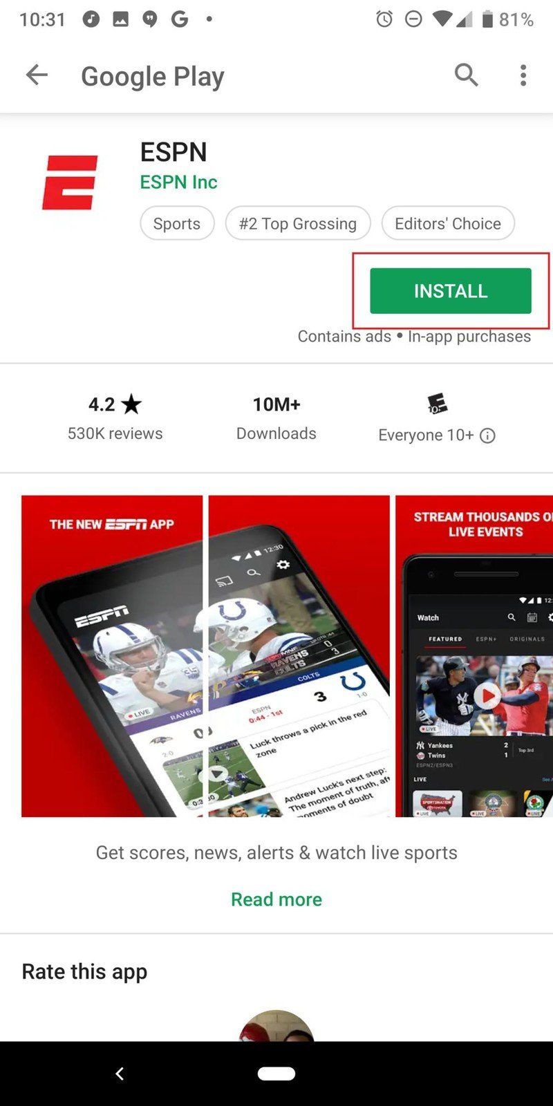 How to install ESPN+ on Android | Android Central