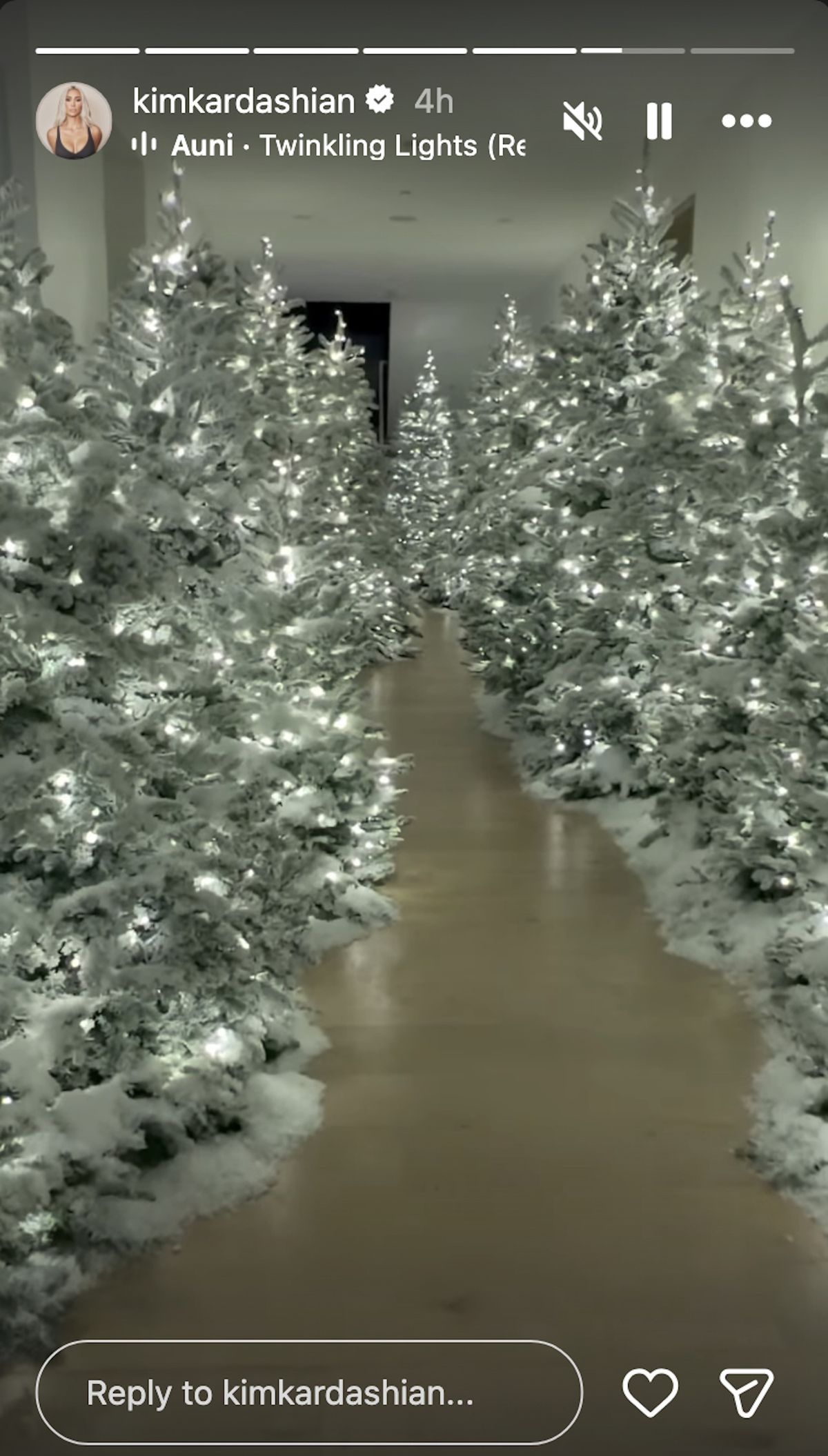 Kim Kardashian Shows Off Her ‘Hallway’ Of Christmas Trees, And Fans Can ...