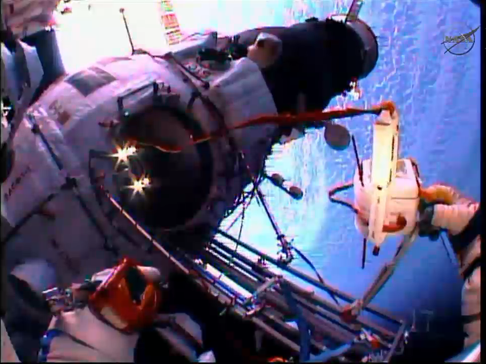 Photos: Cosmonauts Take Spacewalk to Launch Peruvian Satellite | Space