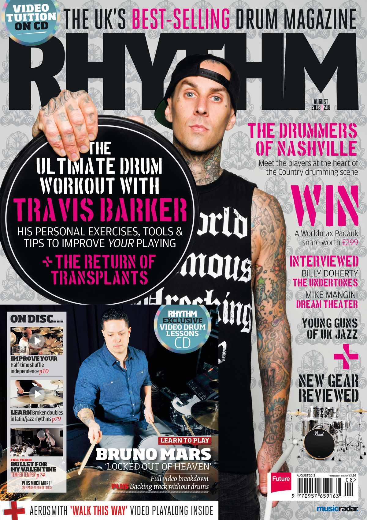 August issue of Rhythm featuring Travis Barker out now | MusicRadar