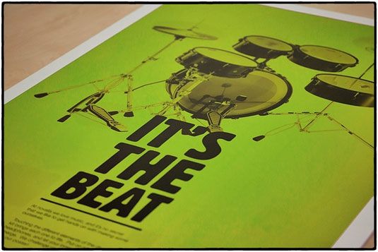 Make some noise with this interactive drum poster | Creative Bloq