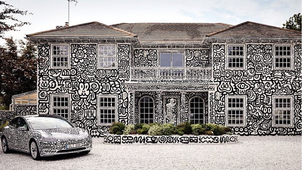 Mr Doodle's doodled mansion is a mind-boggling artistic statement ...