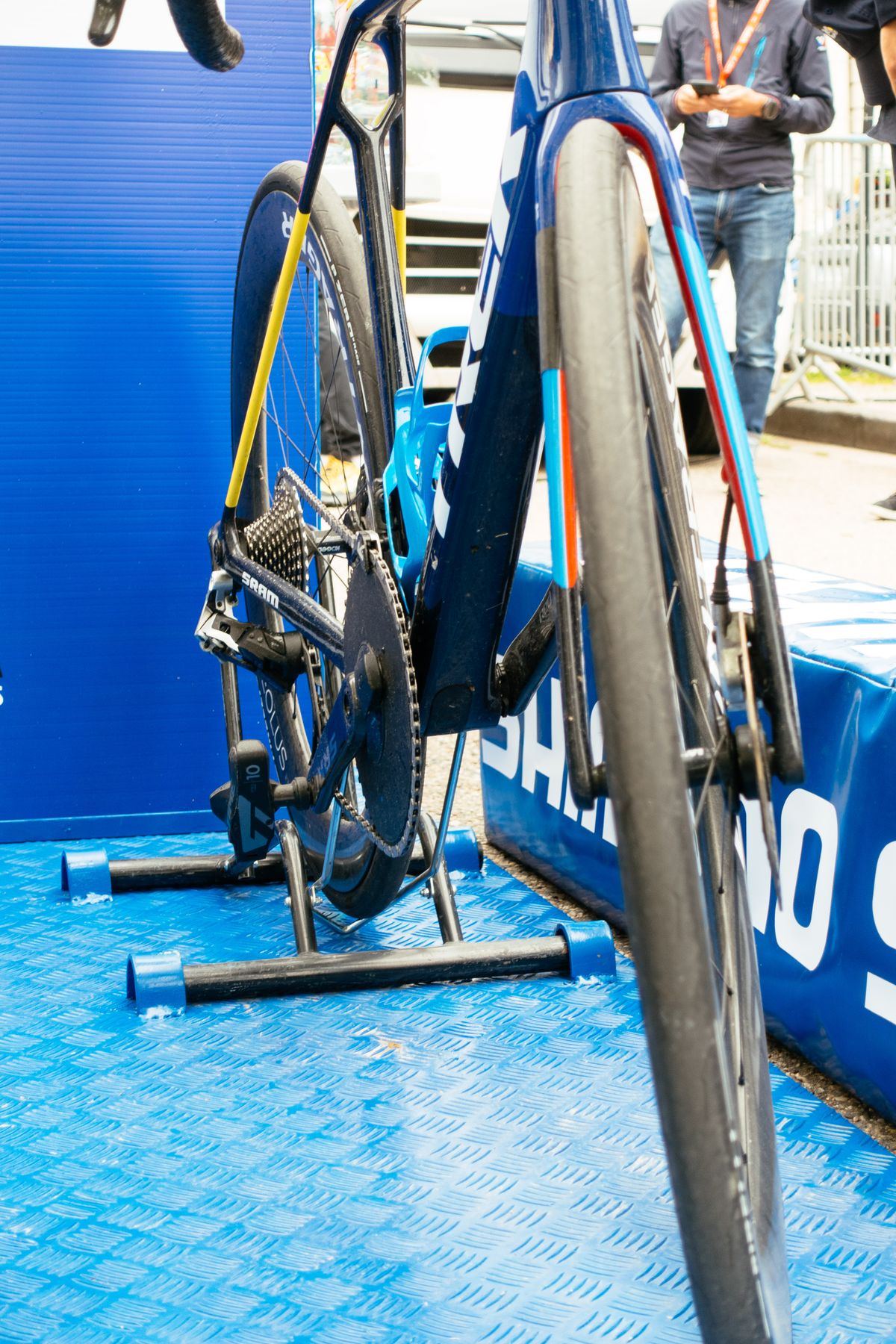 Mads Pedersen's unreleased new Trek, fresh from the finish line of the ...