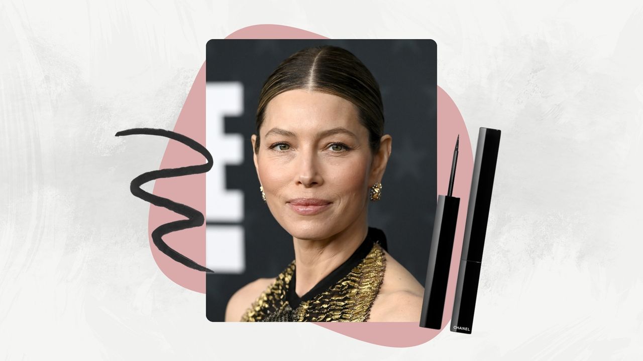 Winged eyeliner is back for 2026, and Jessica Biel's…