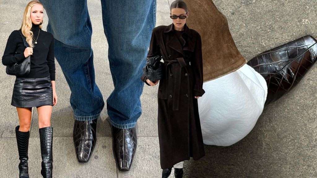 Croc-Embossed Boots Are the Top Shoe Trend for Fall 2025 | Who What Wear