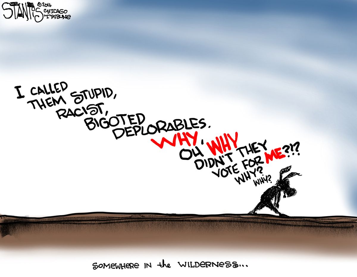 Political cartoon U.S. Democrats despair post-election | The Week