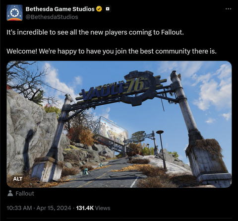 Fallout 76 hits an all-time player count record on Steam following the ...