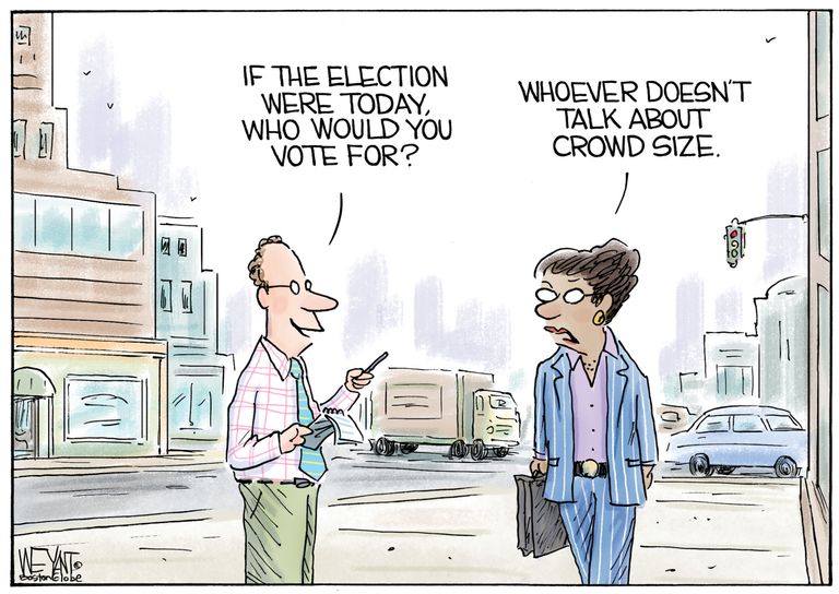 5 larger-than-life cartoons about Trump’s crowd size | The Week