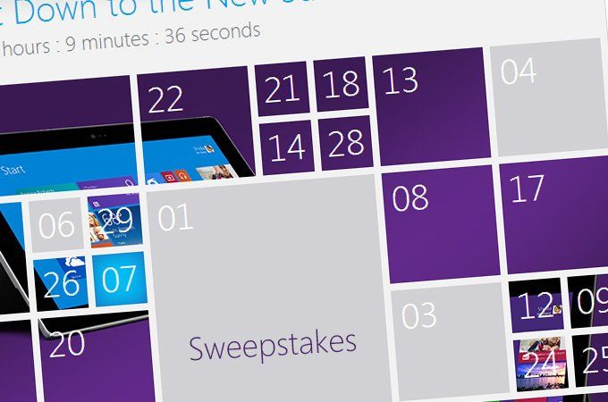 Counting down to the new Surface tablets with a Microsoft contest and ...