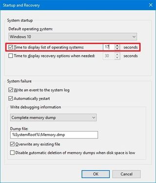 How to change boot menu list time on Windows 10 | Windows Central