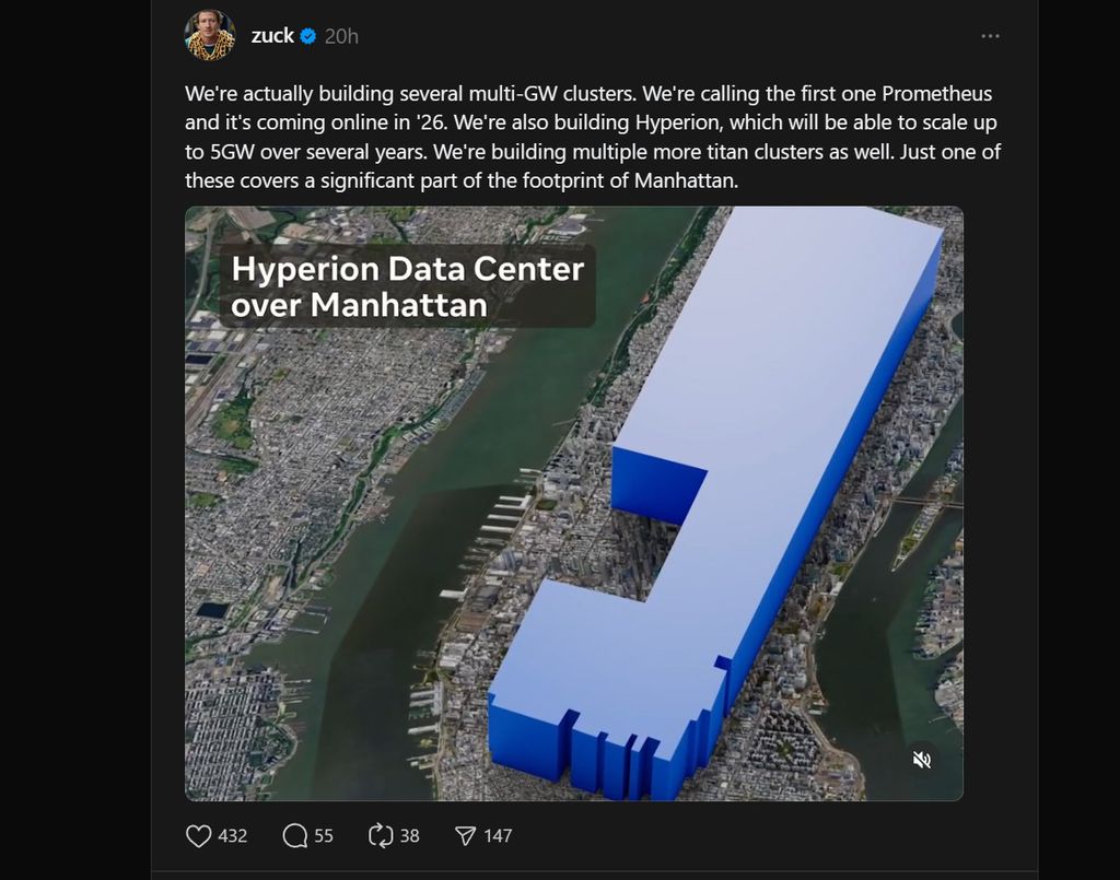 Meta is building AI data centers in tents and isn't slowing down — Zuckerberg reveals plans for ...