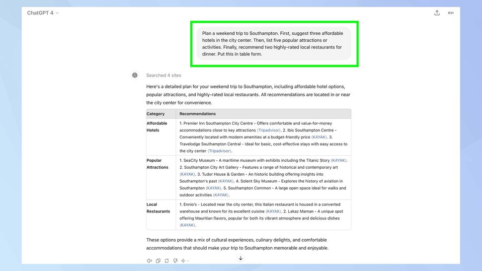 7 tips to craft the perfect prompt in ChatGPT | Tom's Guide