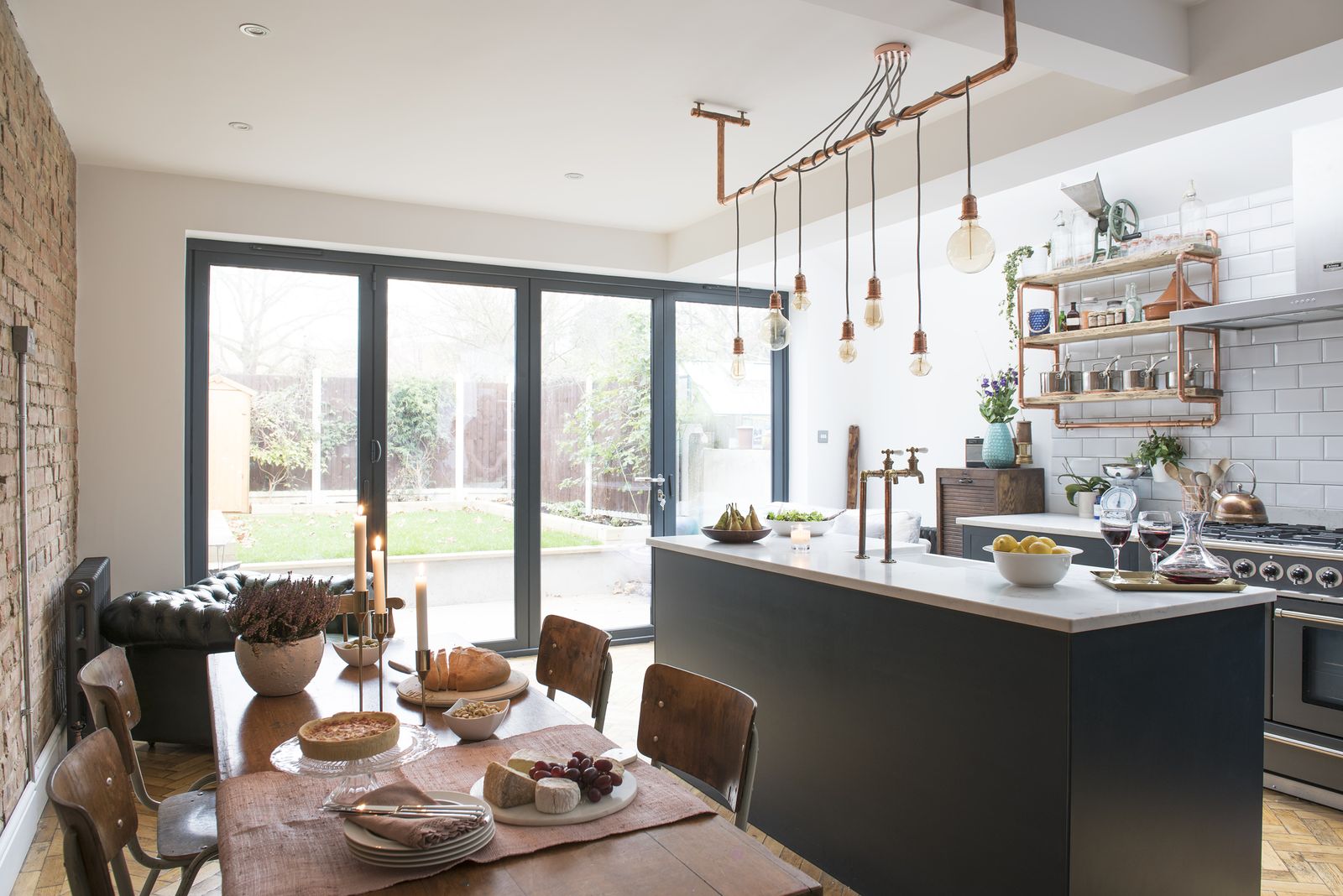 Real home: an open plan kitchen extension with industrial touches ...