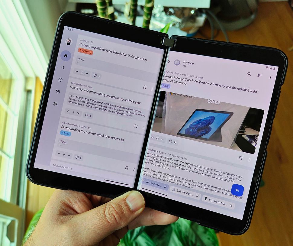 Sync for Reddit picks up dual-pane support for Surface Duo and tablet ...