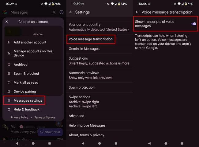 How to set up Voice Message Transcription in Google Messages | Android ...