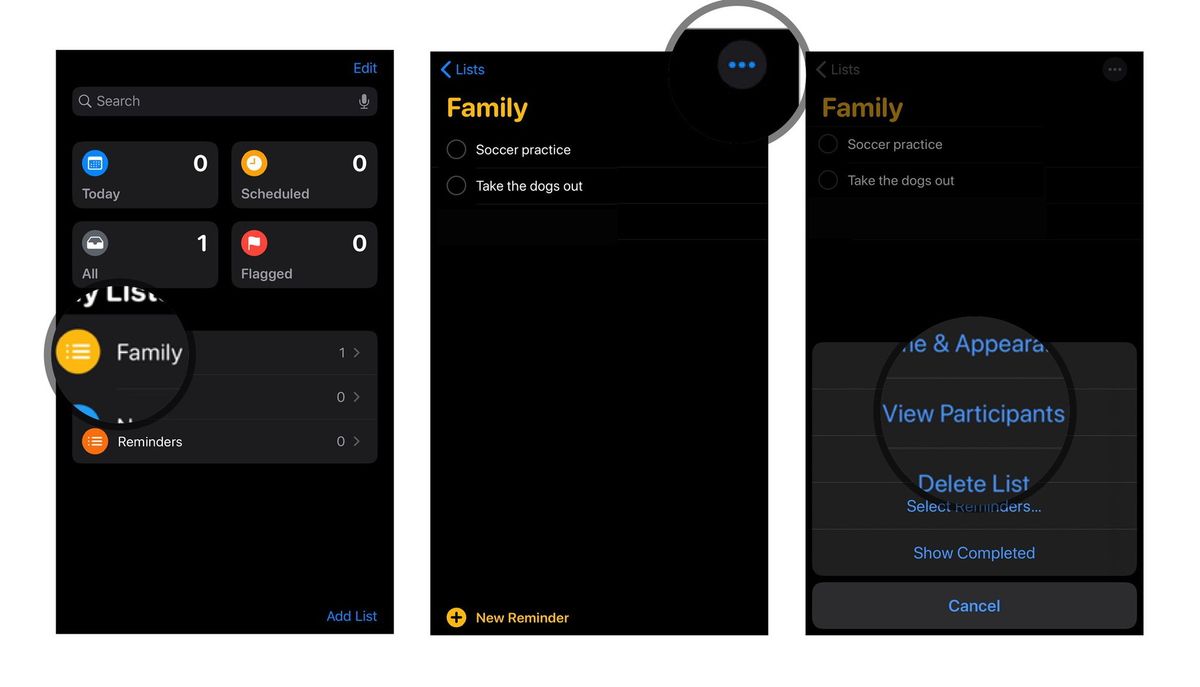 How to use the Reminders app on iPhone and iPad with Family Sharing | iMore