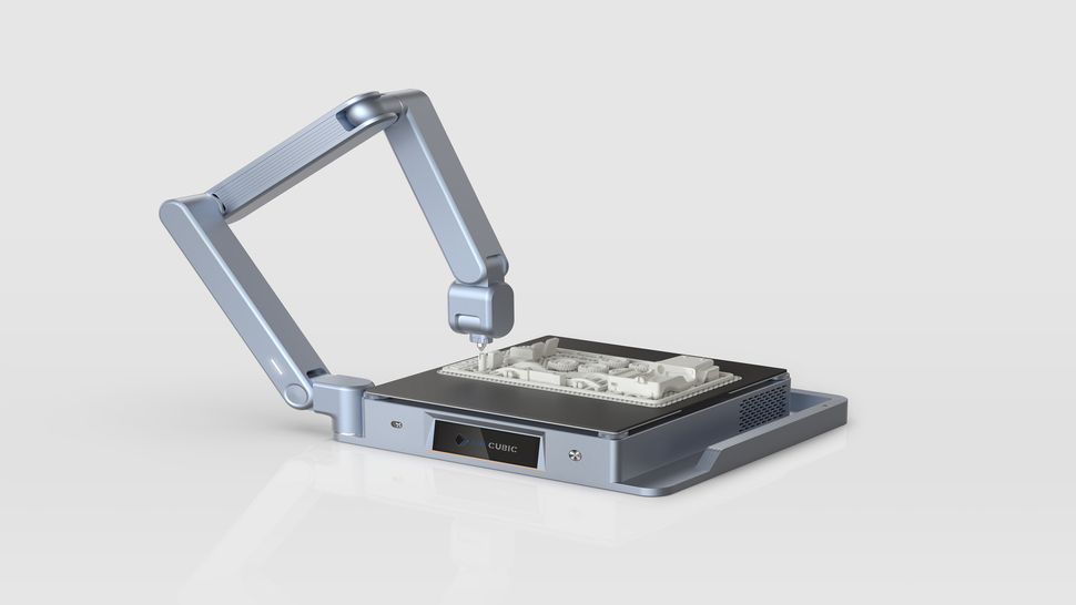 This tiny 3D printer is has five rotational axes and can even be ...