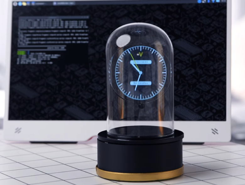 This Raspberry Pi transparent display is made using a glass dome | Tom ...