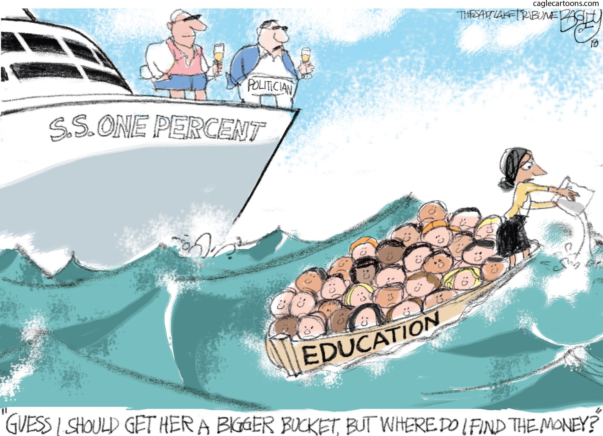 Political cartoon U.S. education one percent | The Week