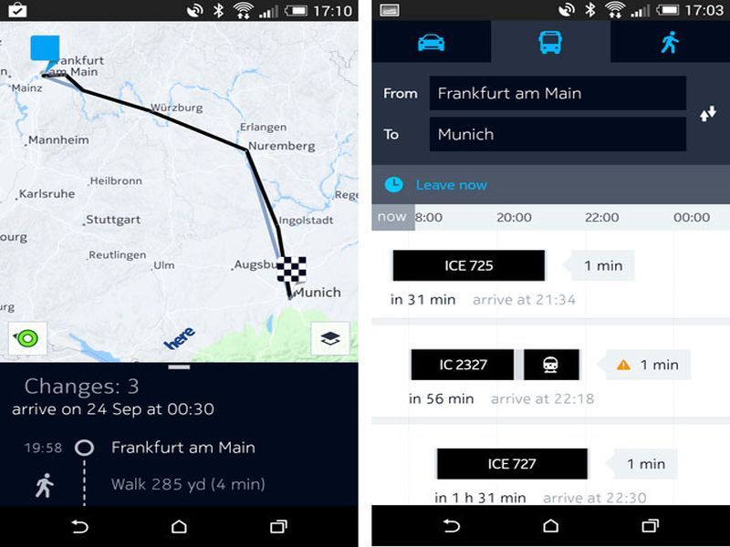 Nokia updates HERE Maps to include Deutsche Bahn transit info from ... Nokia updates HERE Maps to include Deutsche Bahn transit info from ...