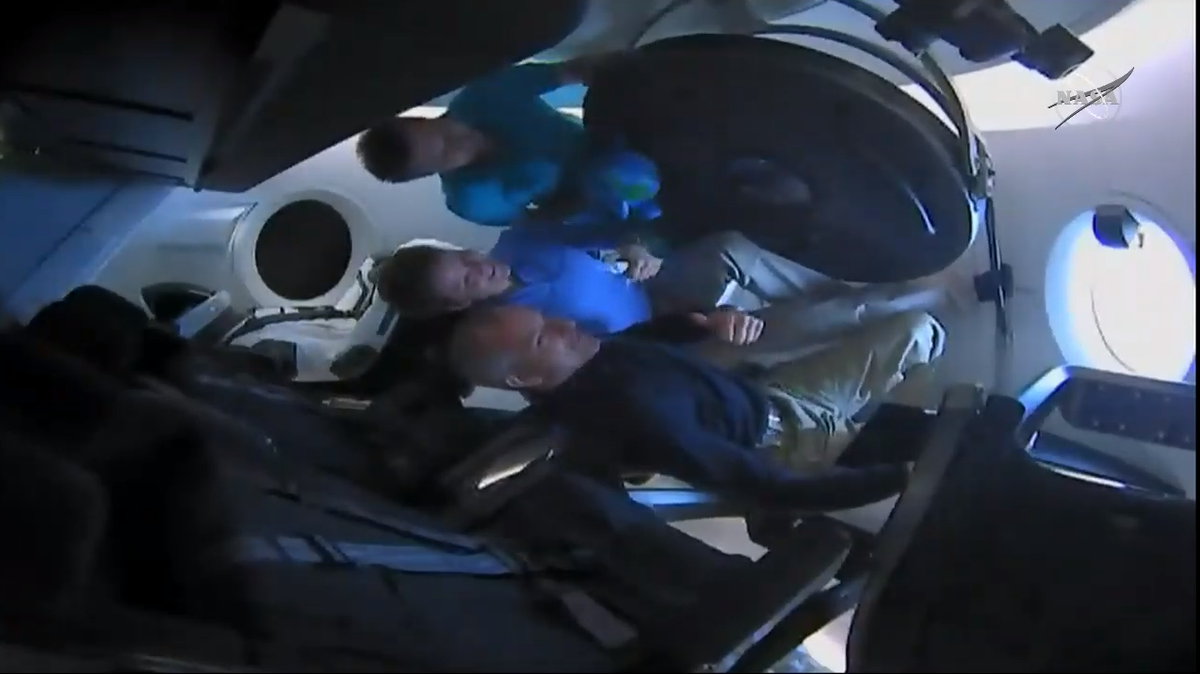 Astronauts Close SpaceX Crew Dragon Hatch for Return to Earth | Space