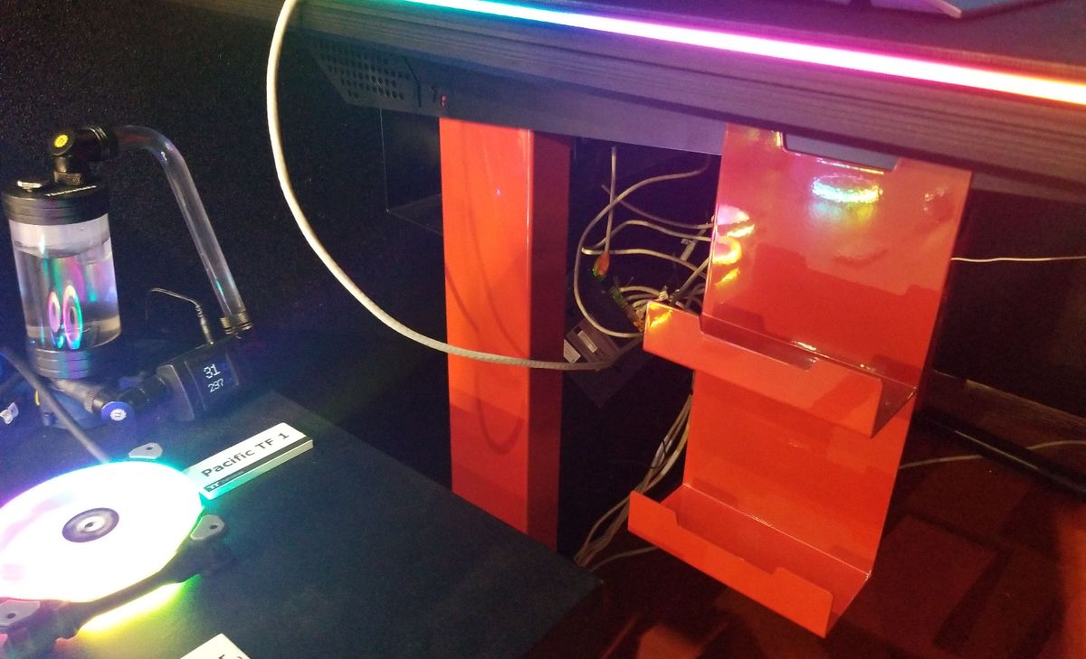 Thermaltake's Blinged-Out Standing Desk Takes Alexa Commands | Tom's ...