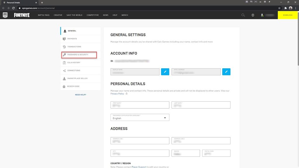 How to change your Fortnite password in the Epic Games Launcher | TechRadar