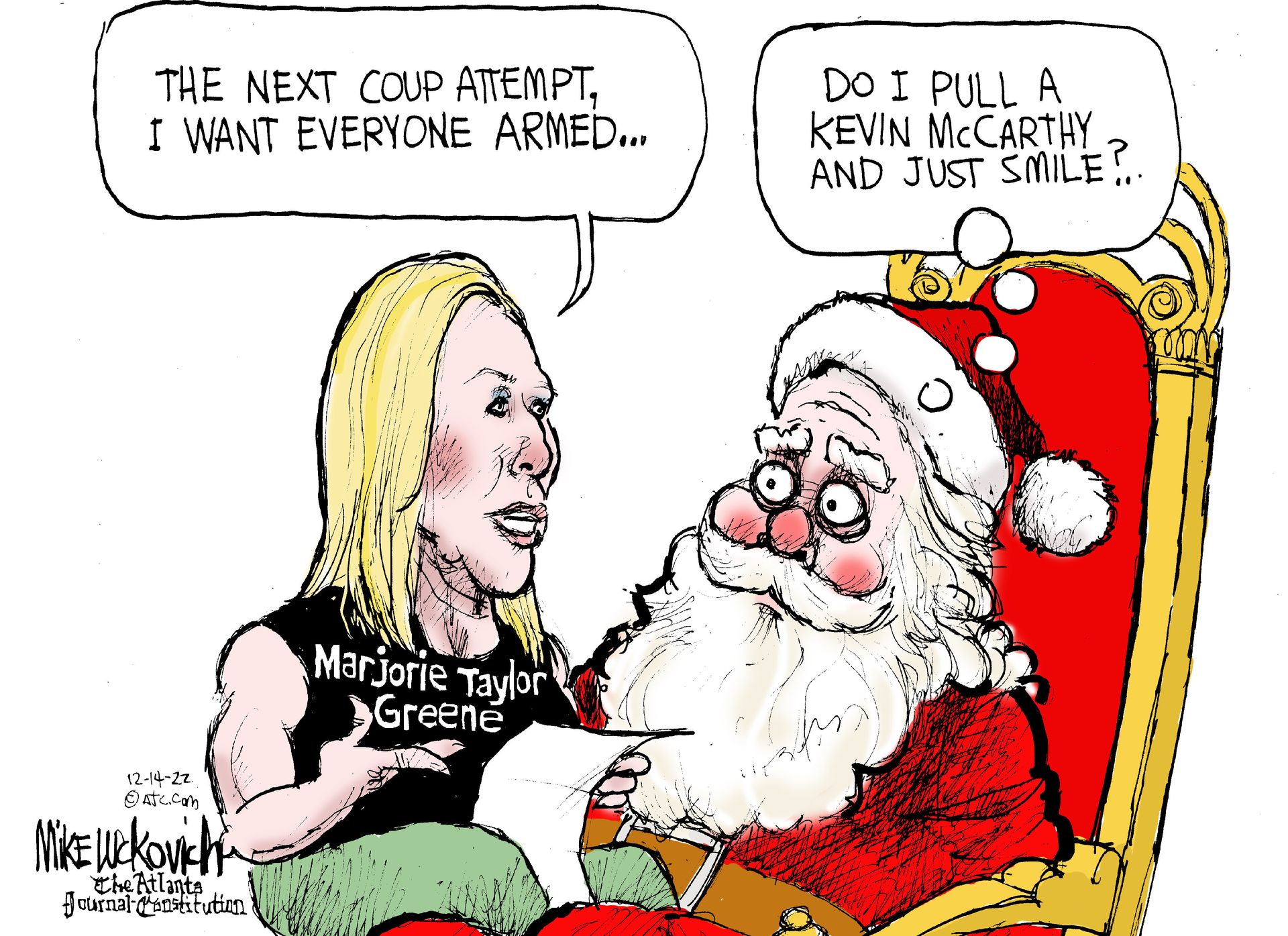 5 outraged cartoons about Marjorie Taylor Greene's Jan. 6 comments ...