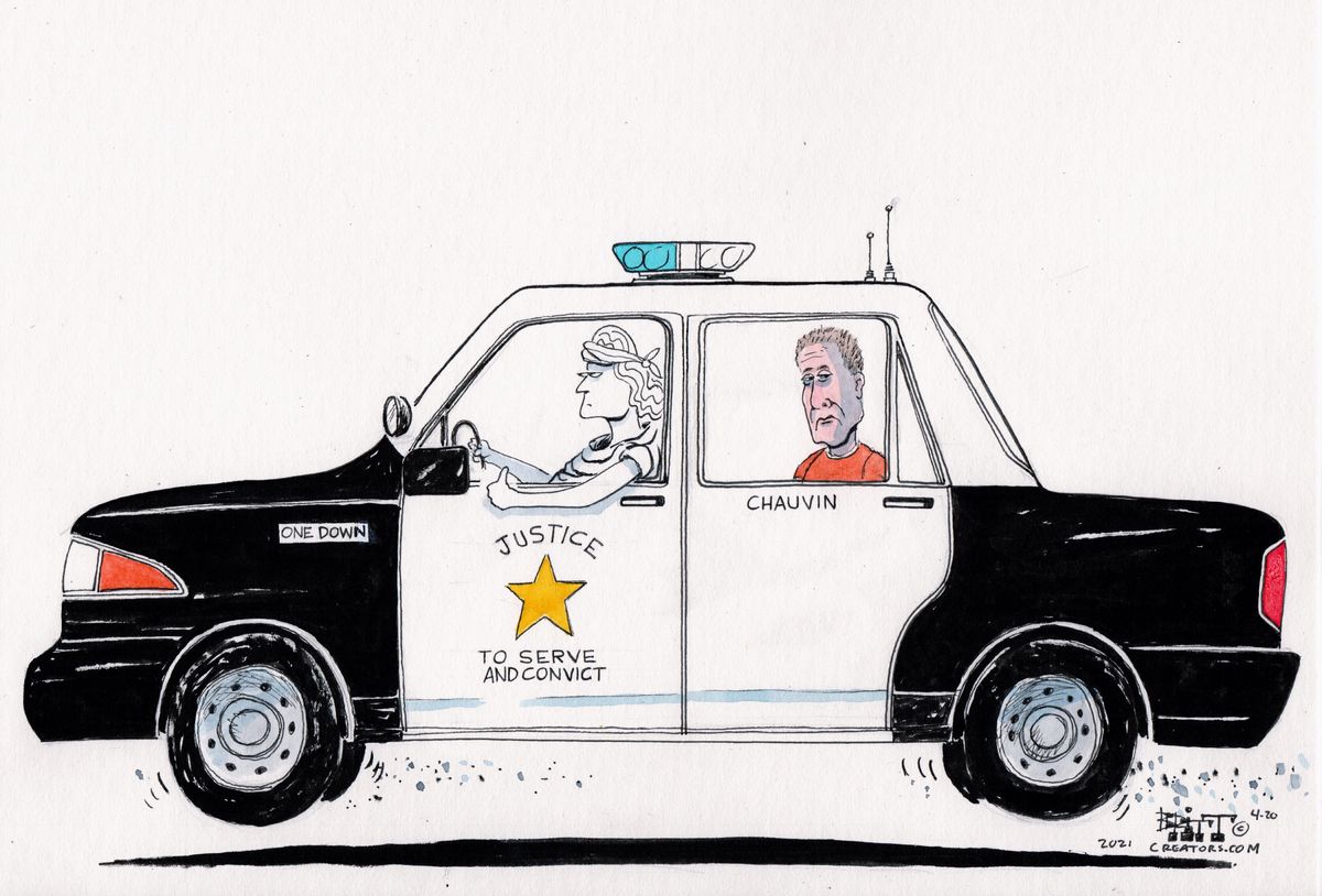 Editorial Cartoon U.S. chauvin verdict george floyd | The Week