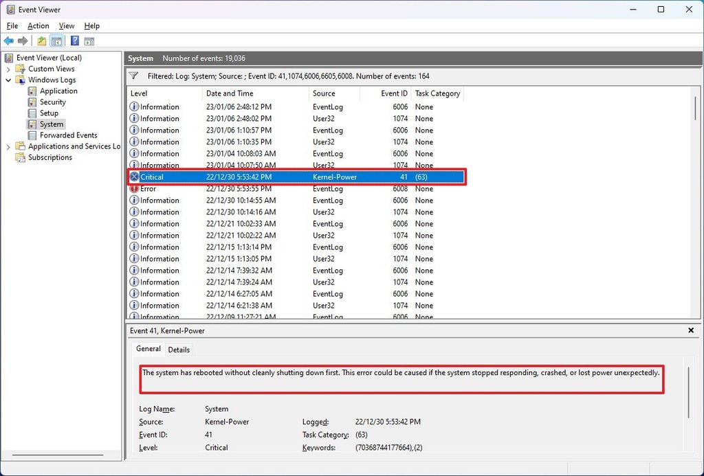 How to find out why your PC shut down for no reason on Windows 10 and ...