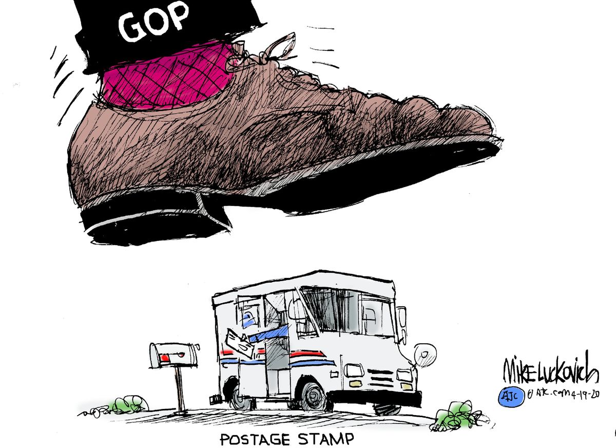 Political Cartoon U.S. Trump USPS GOP | The Week
