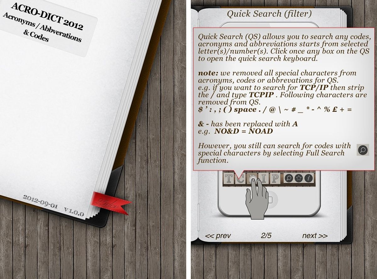 Learn acronyms, abbreviations and codes with Acro-Dict for iPhone | iMore