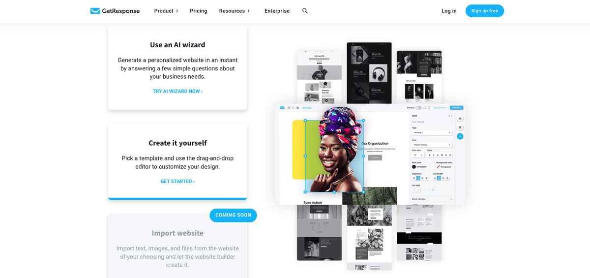 GetResponse AI website builder review 2024 | TechRadar