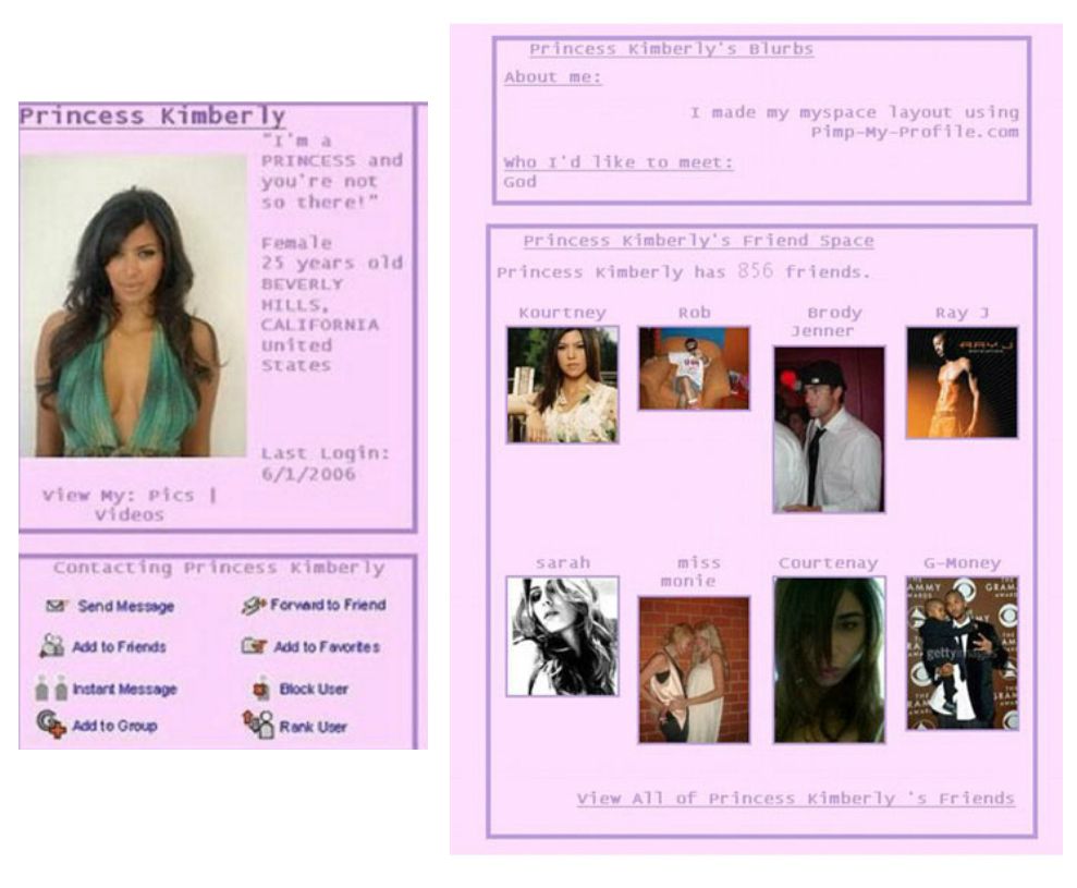These A-Listers' Myspace Profiles From Before They Were Famous Are Very ...