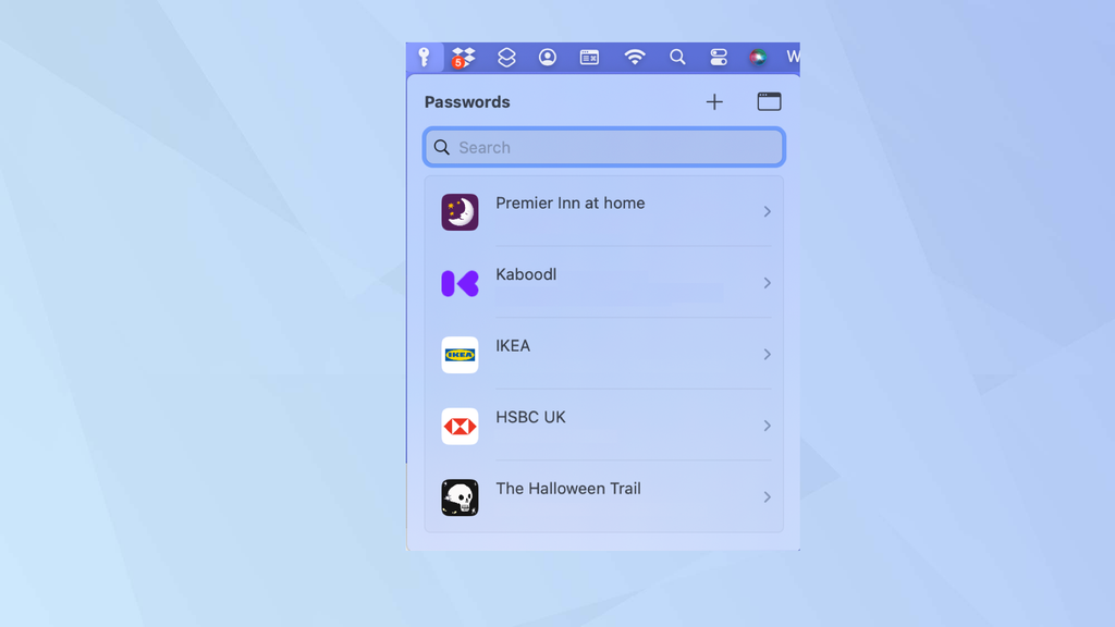 How to access your passwords from the menu bar in macOS Sequoia | Tom's Guide