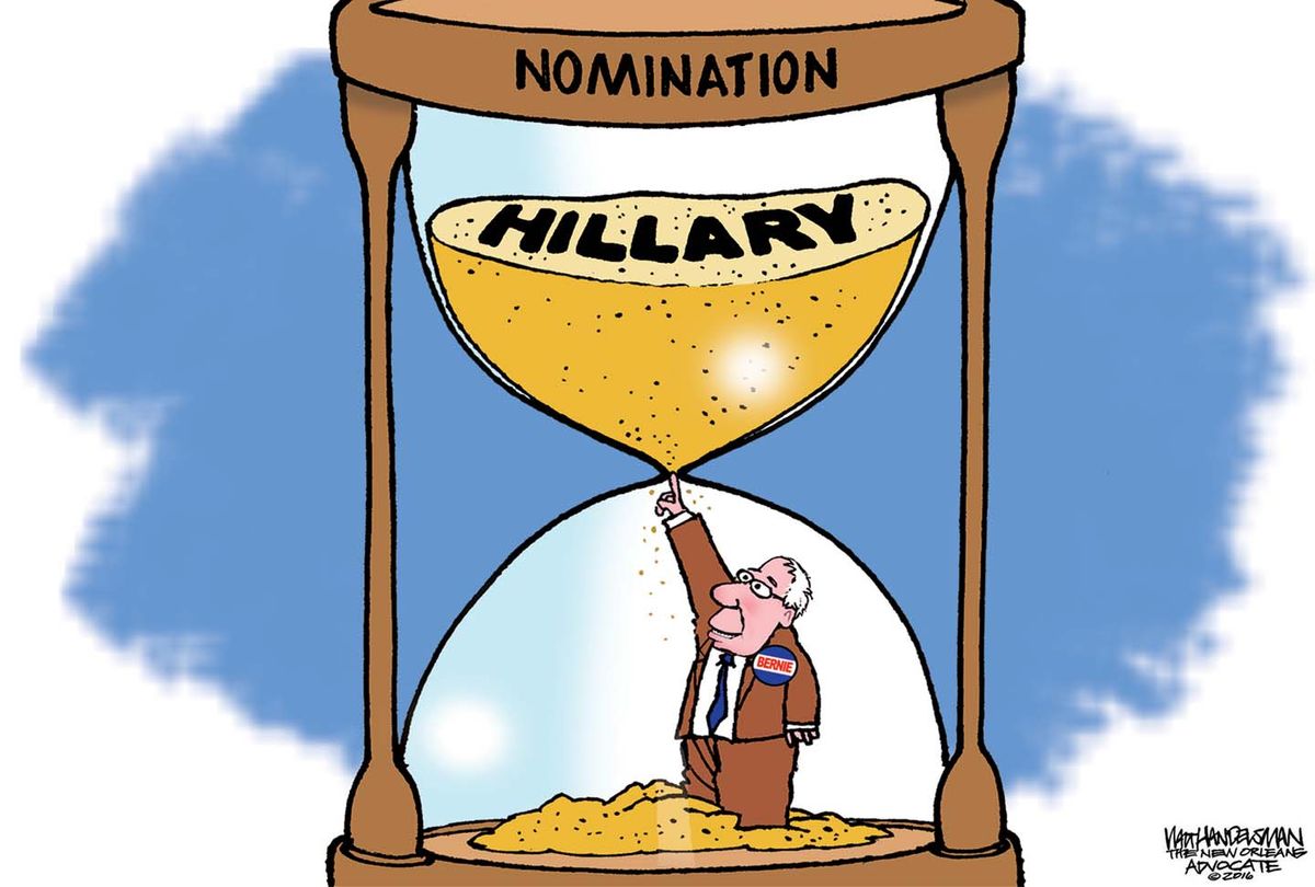 Political Cartoon U.S. Hillary Bernie | The Week