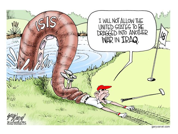 Editorial cartoon Iraq refugees | The Week