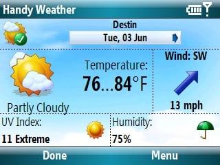 Review: Handy Weather for WM Smartphone - Week o' Weather Apps ...