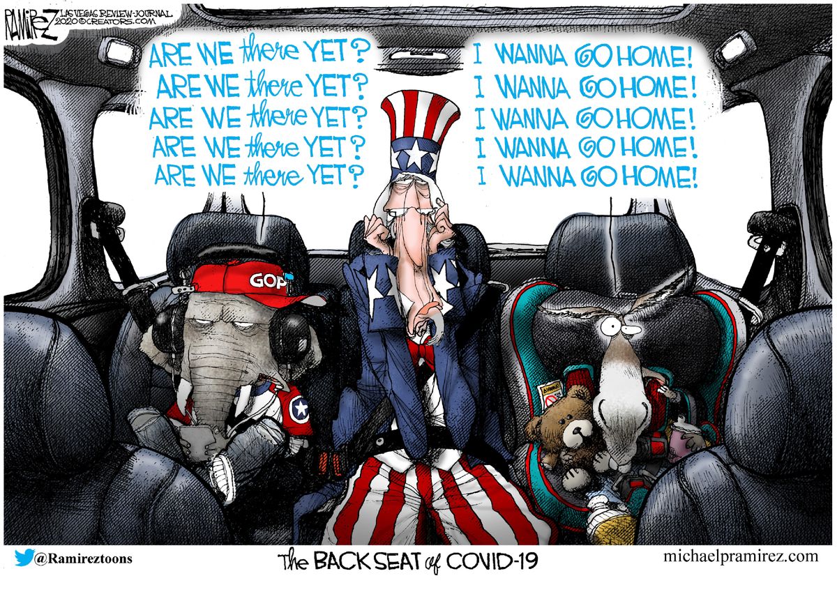 Political Cartoon U.S. democrats GOP coronavirus | The Week