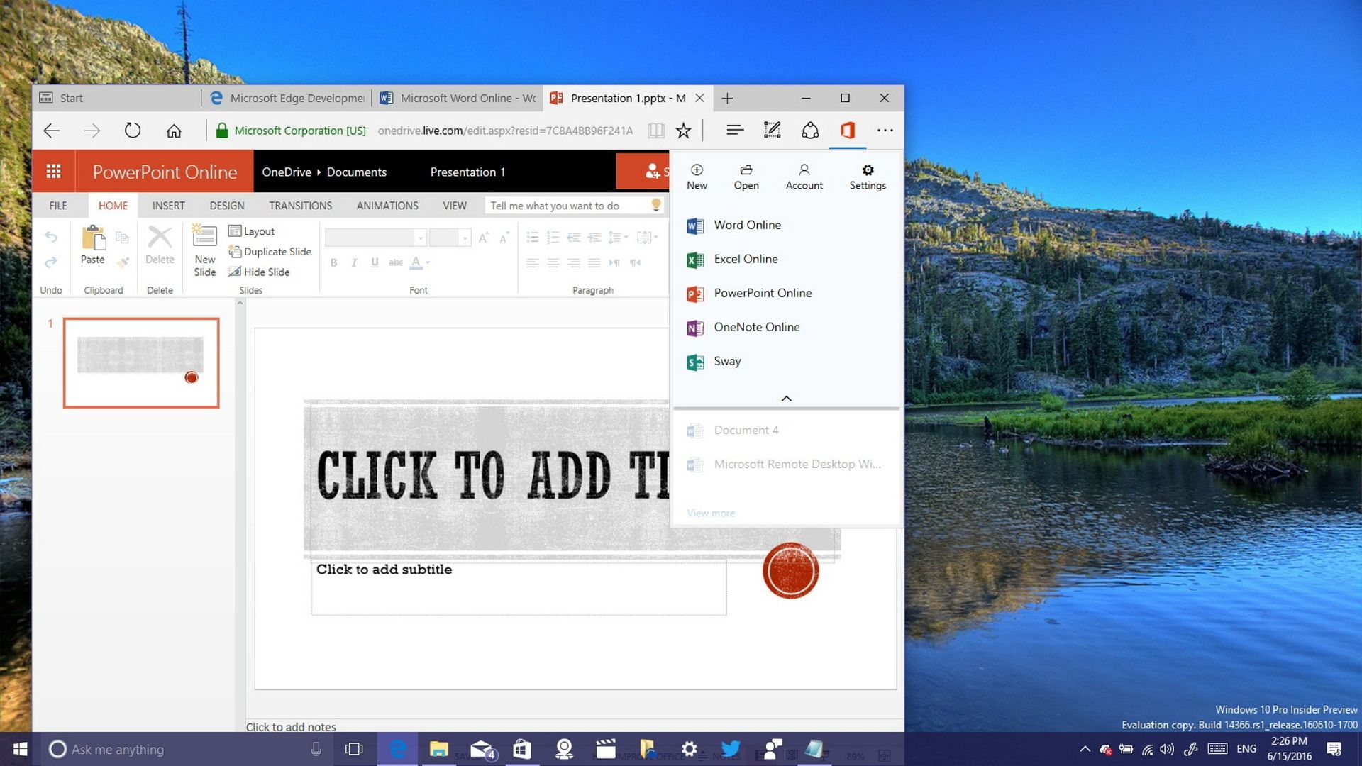 Here's a closer look at the new Office Online extension for Microsoft ...