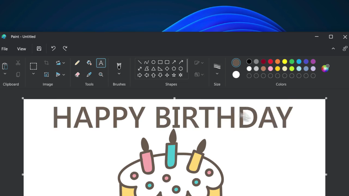 Dark mode is coming to Paint for Windows 11 in new redesign | TechRadar