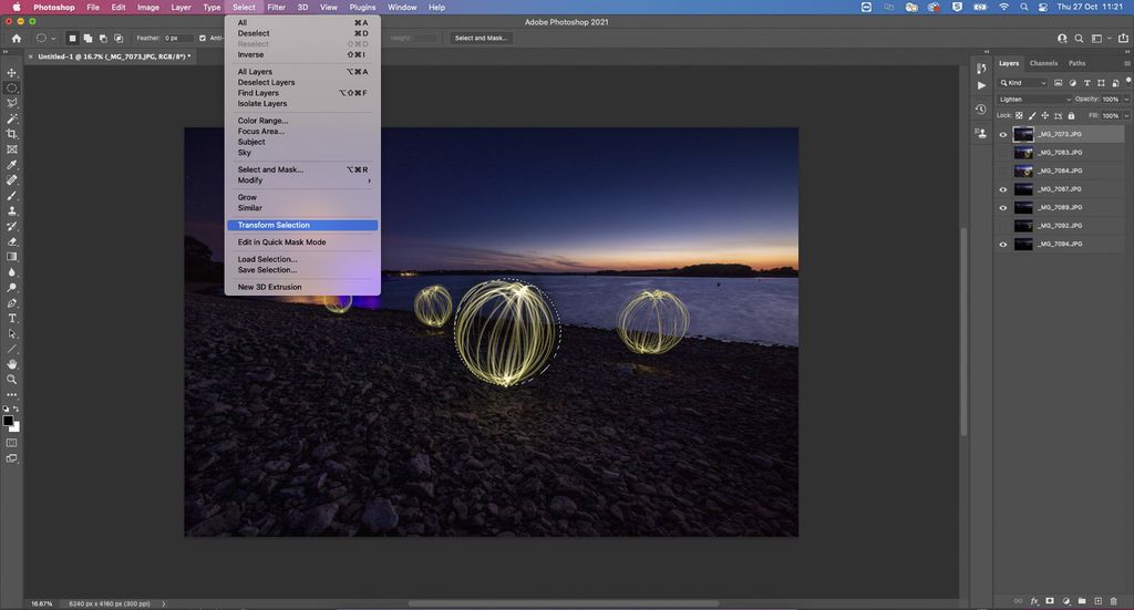 Paint with light at night to create fantastic light orb images ...