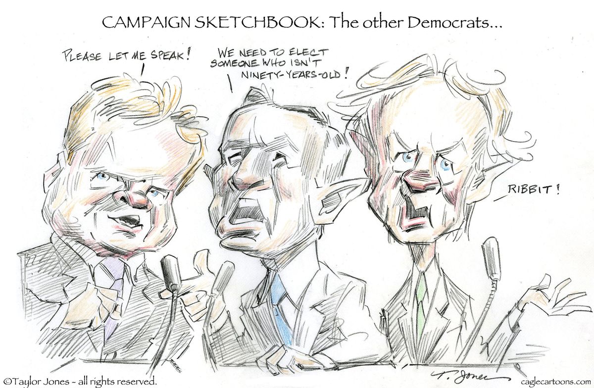 Political cartoon U.S. Democratic Debate 2016 | The Week