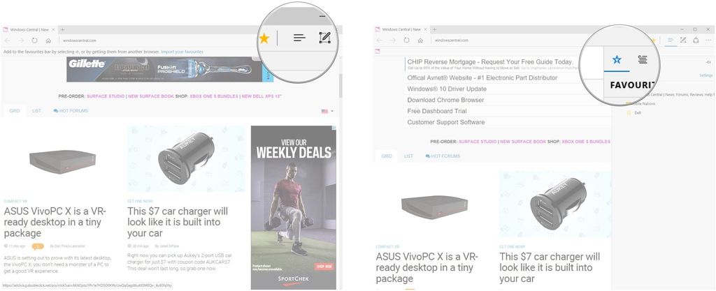 How to customize your favorites list in Edge for Windows 10 | Windows ...