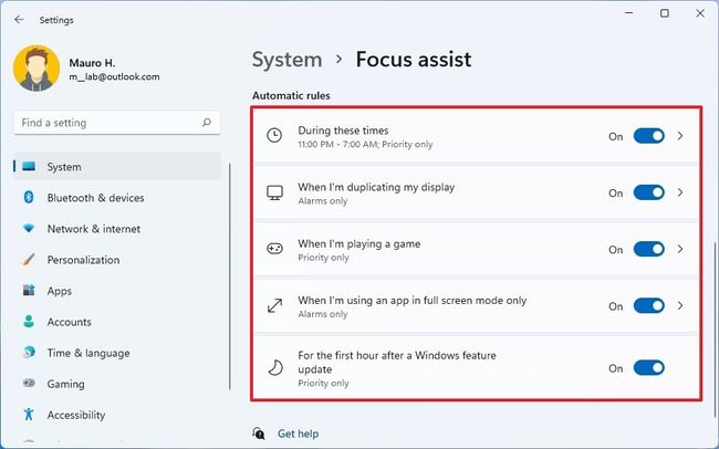 How to use Focus assist to avoid distractions in Windows 11 | Windows ...