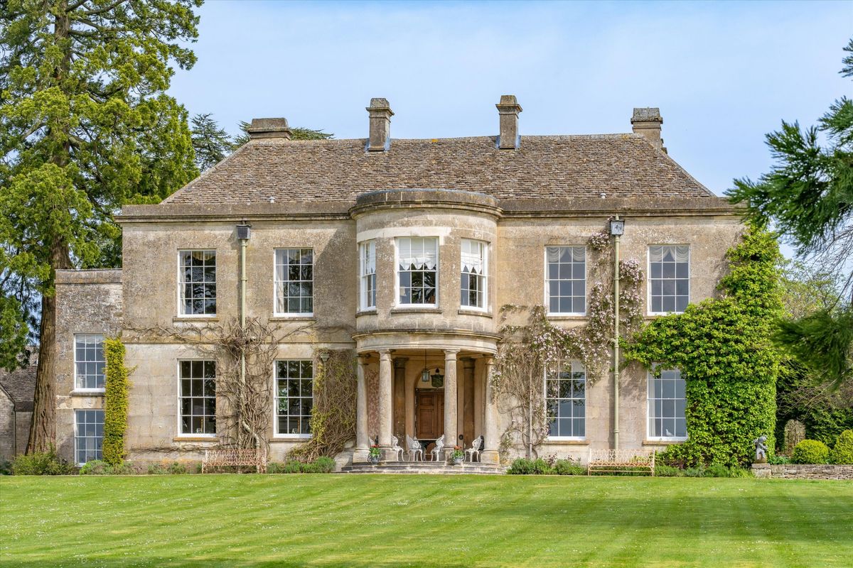 A classic Georgian manor house in an ancient hilltop town in the ...