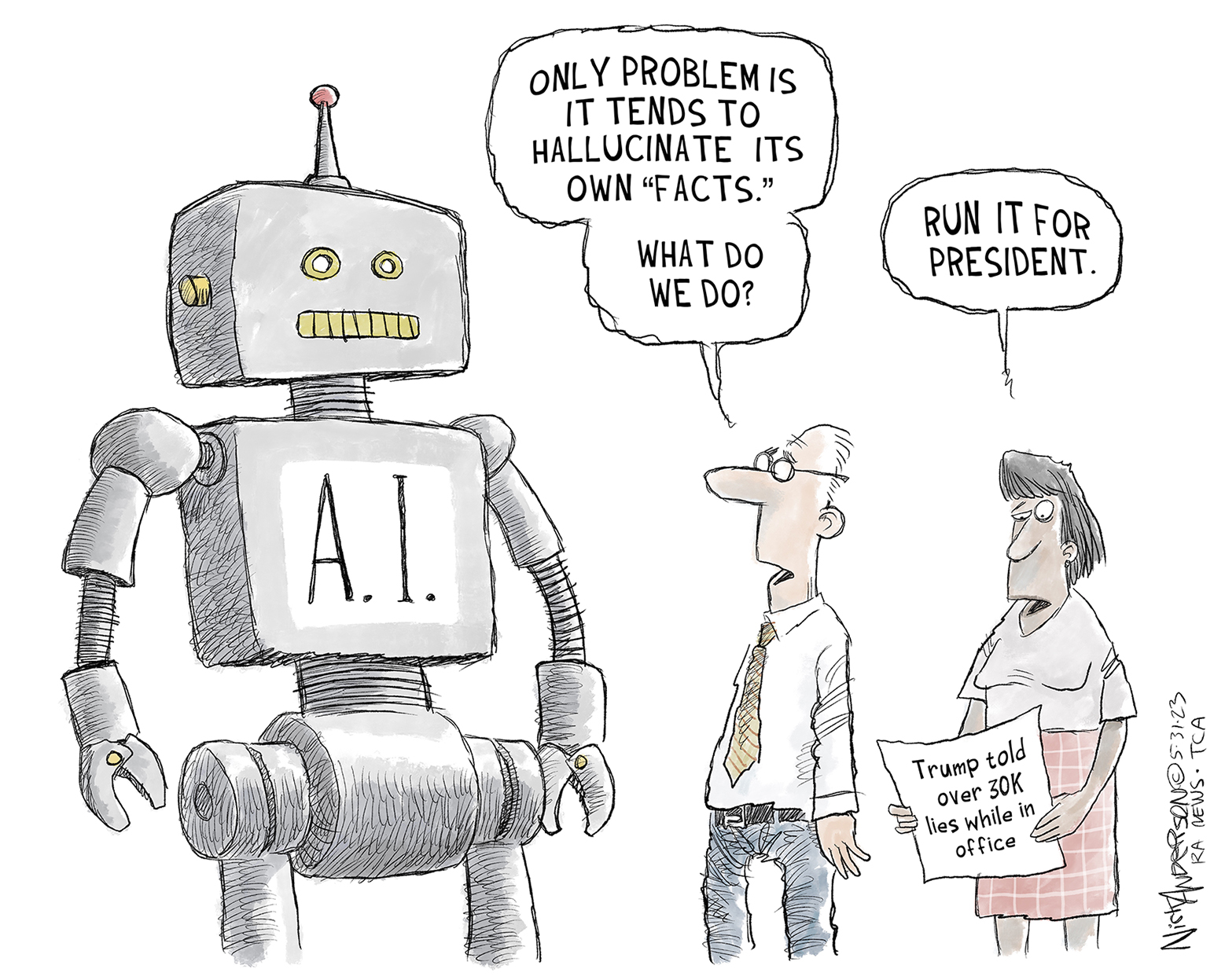 5 Ominously Funny Cartoons About AI The Week