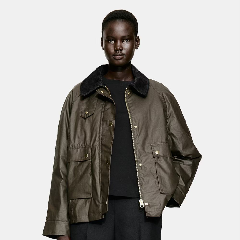 H&M's Expensive-Looking Waxed Jacket Is Under £55 and Perfect for ...