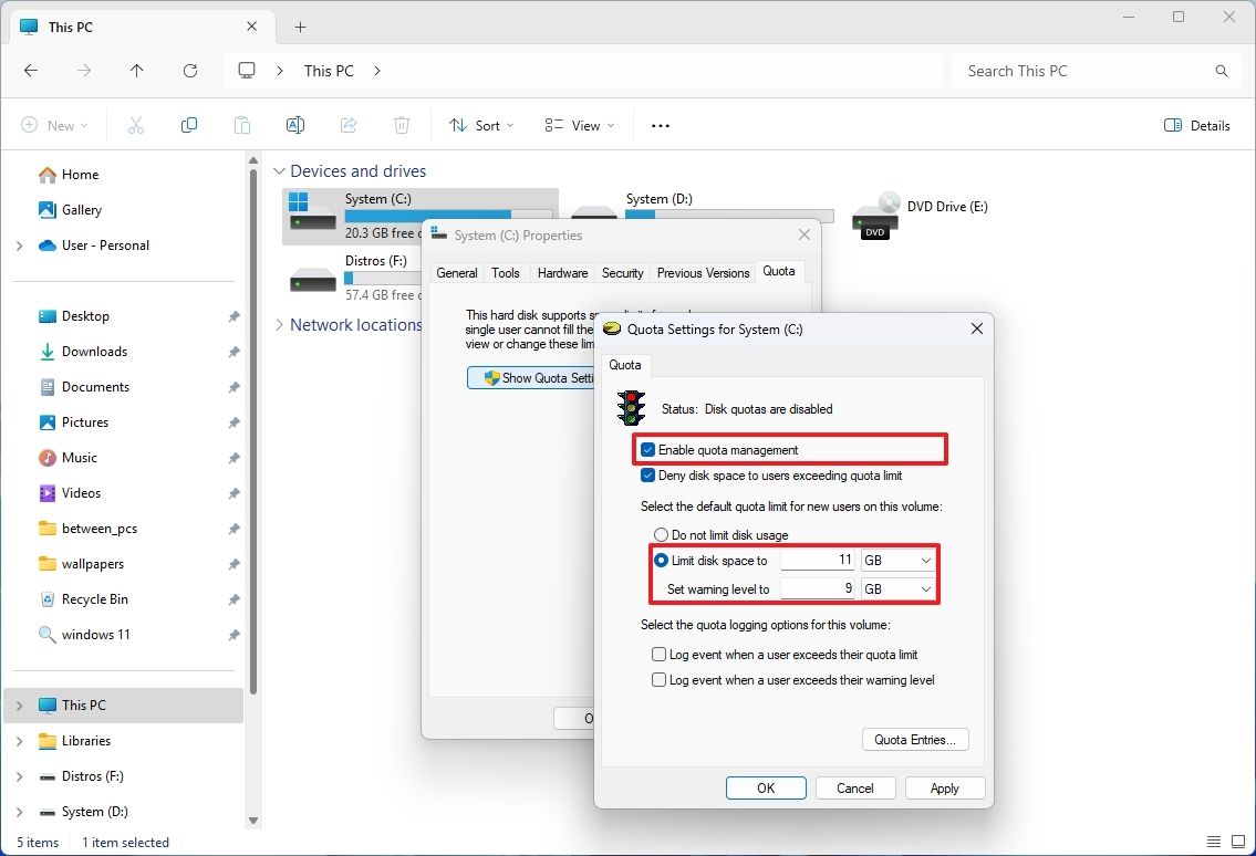 How to use Disk Quotas on Windows 11 | Windows Central
